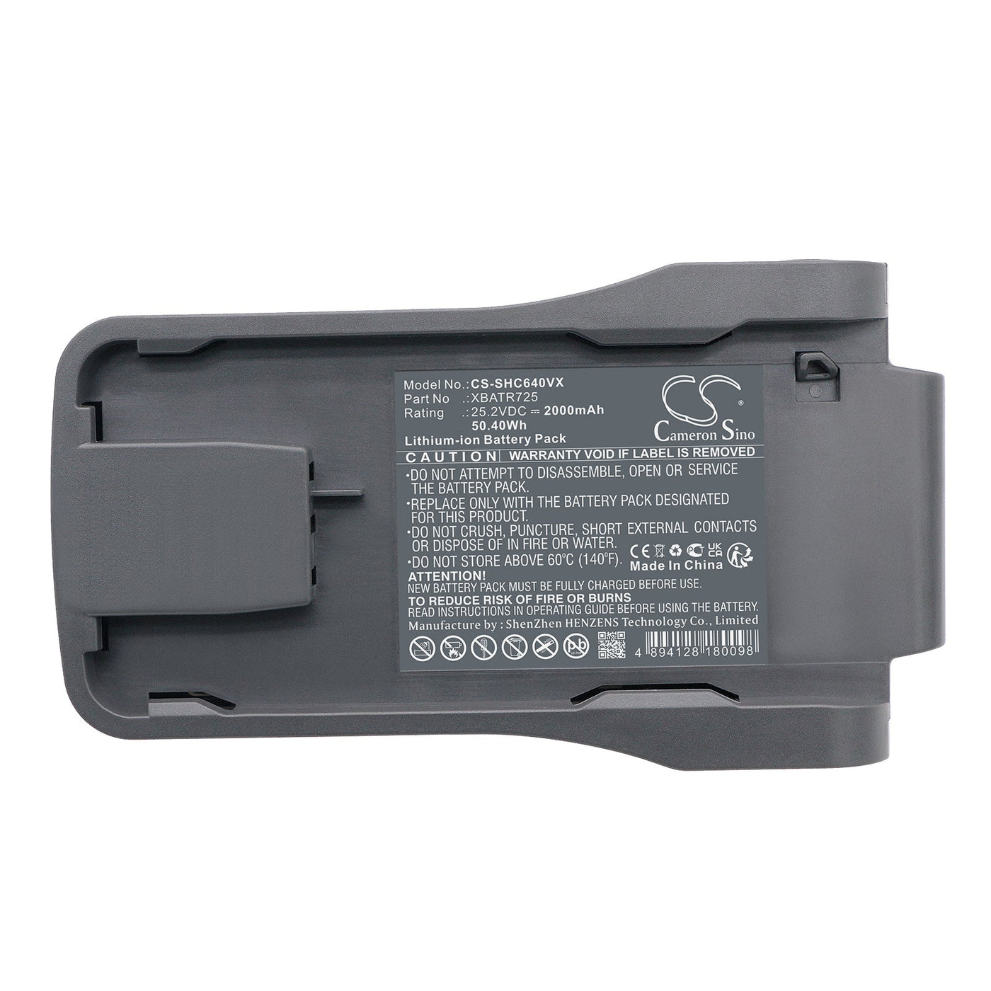 Shark XBATR725 Battery Replacement for Cordless Vacuum ...